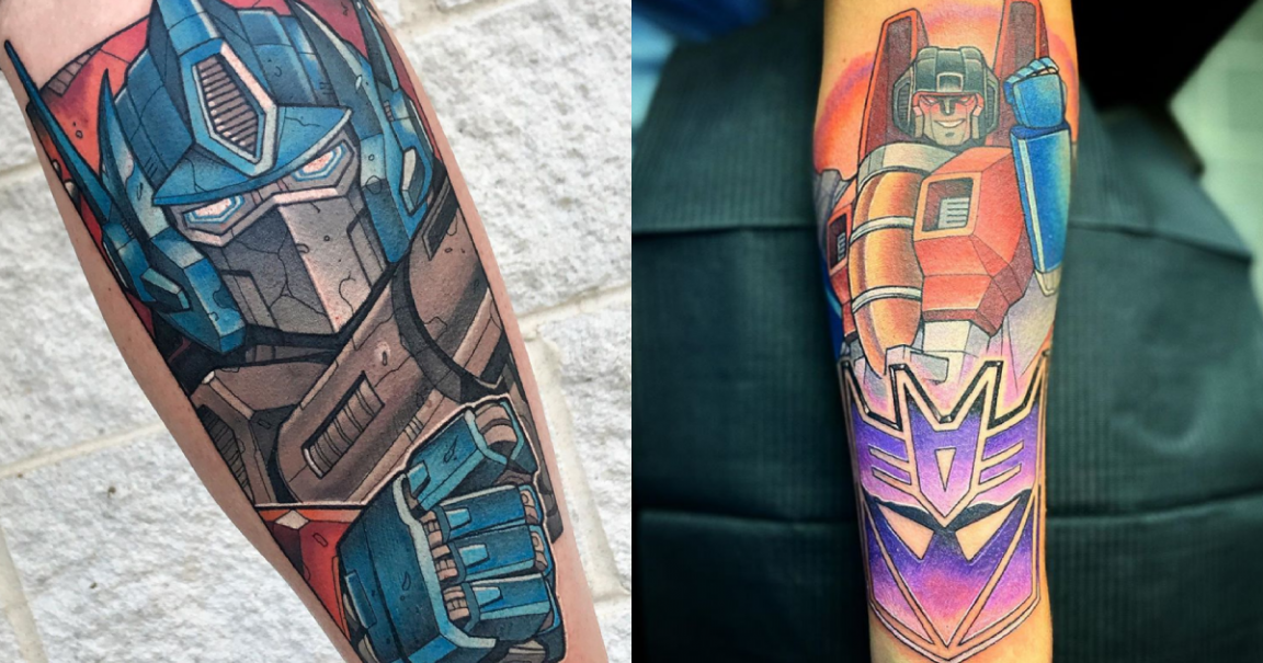 Transformers Tattoos That Are More Than Meets The Eye - Lucky's Tattoo ...